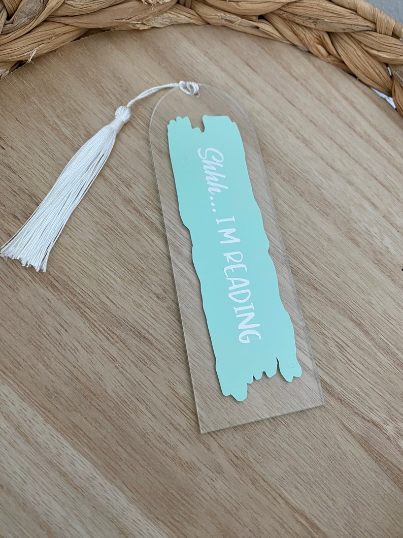Pastel Acrylic Bookmark With Tassel | Kawaii Bookish Gift - Etsy