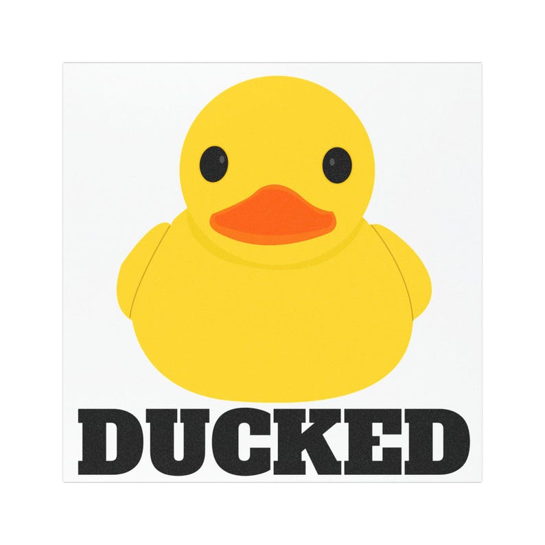 You've Been Ducked Car Magnet for Mini or Jeep Owner Fun Cute Auto Sign ...