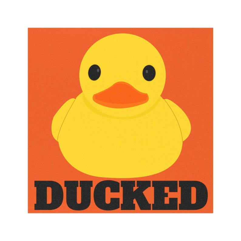 You've Been Ducked Car Magnet for Mini or Jeep Owner Fun Cute Auto Sign ...