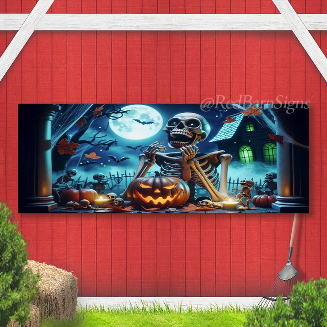 Halloween Outdoor Garage Door Banner Large Halloween Decorative Wall 09 ...