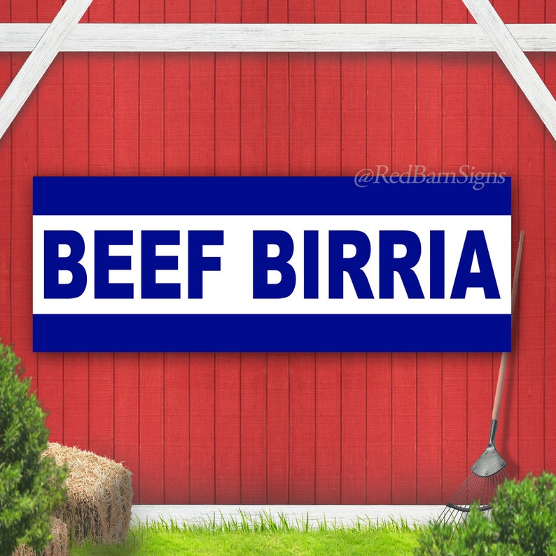 Beef Birria Indoor Outdoor Vinyl Banner Design - Etsy