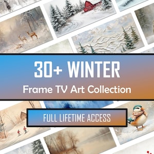 Winter FRAME TV ART Bundle | Cozy Seasonal Snowy Landscape Artwork Set ...