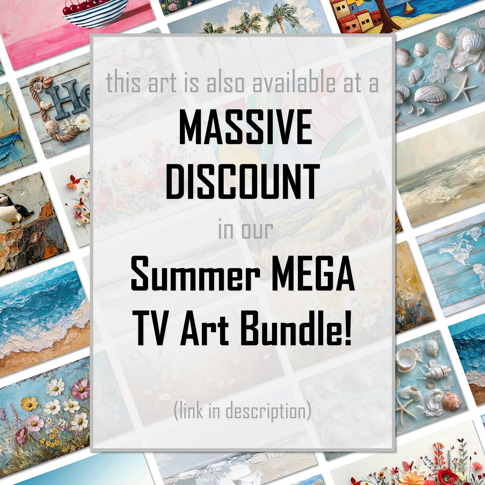 Cute Donkeys FRAME TV ART | Charming Whimsical Farm Animal Lover Summer ...