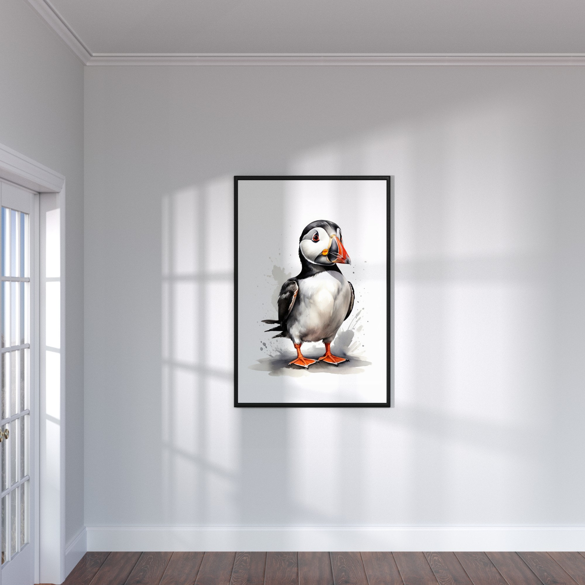 Puffin Wall Art, Puffin Printable Art, Cute Bird, Nursery Decor Digital ...