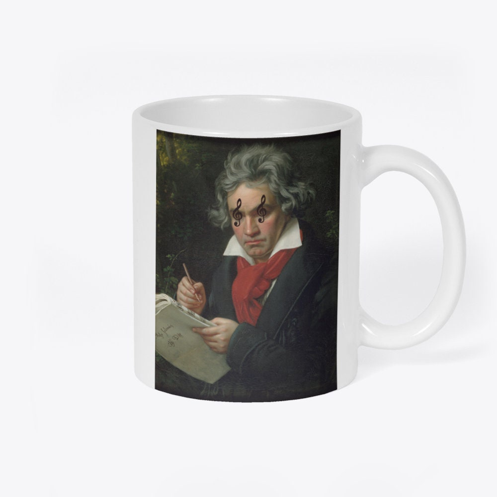 Beethoven Composter Music Note Eyes Classical Music Altered Art Novelty ...