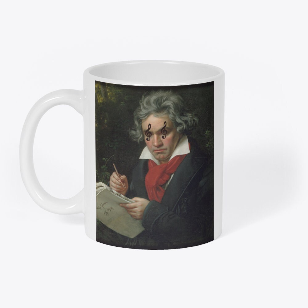 Beethoven Composter Music Note Eyes Classical Music Altered Art Novelty ...
