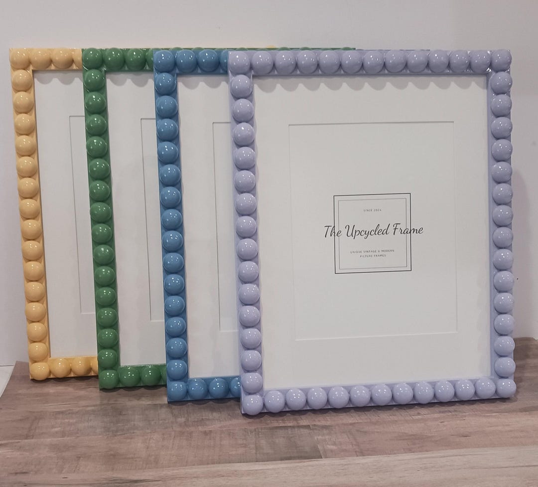 Handmade Beaded Bobbin High Gloss Picture Frame: Thin Style Cottagecore ...