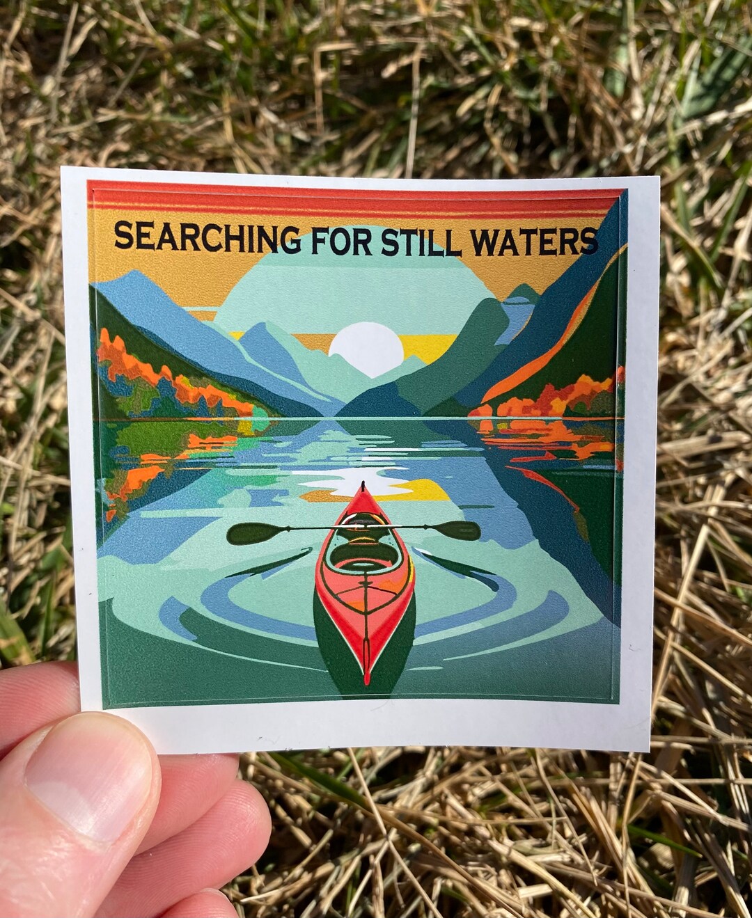 Searching for Still Waters Kayak Vinyl Decal | Weatherproof Sticker ...