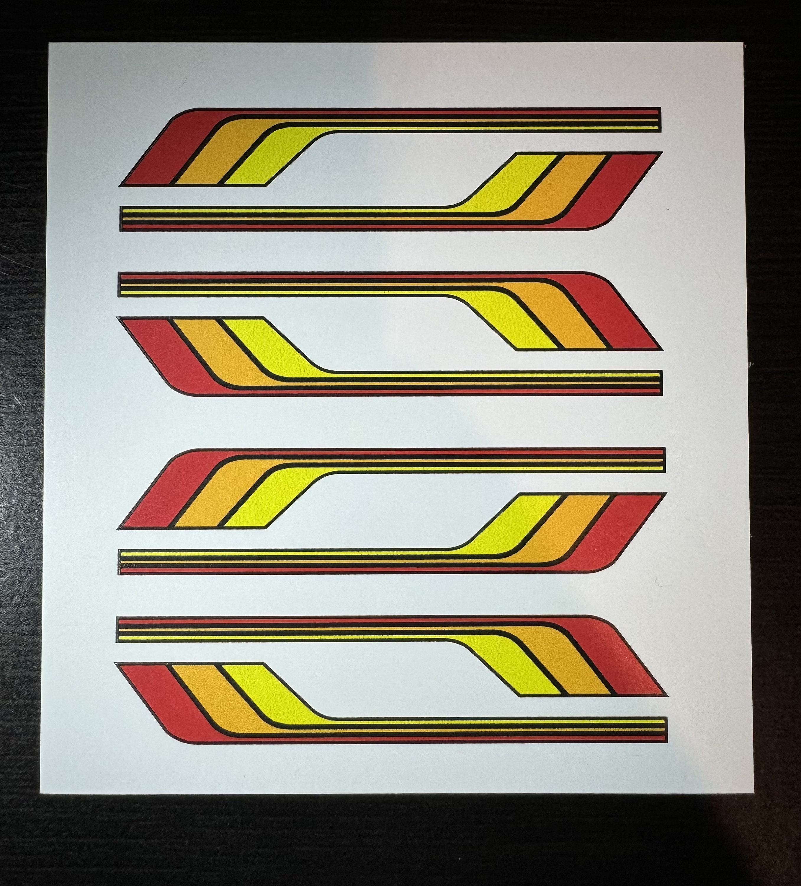 RC 1:24 Scale Toyota Stripes 4 Sets | Indoor/outdoor Decal ...