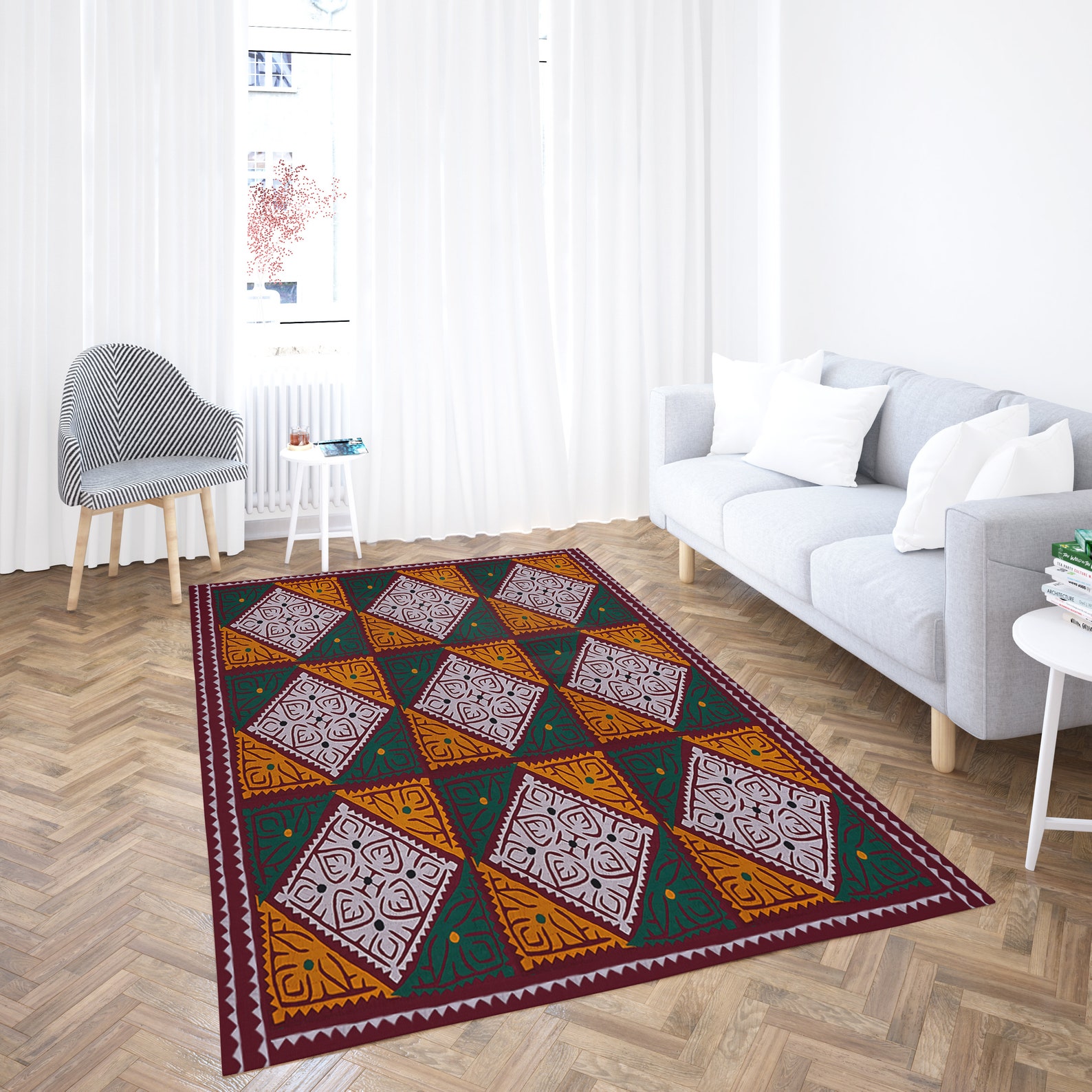 Applique Handmade Work, Comforter/blanket Throw, Bedspread, Coverlets ...