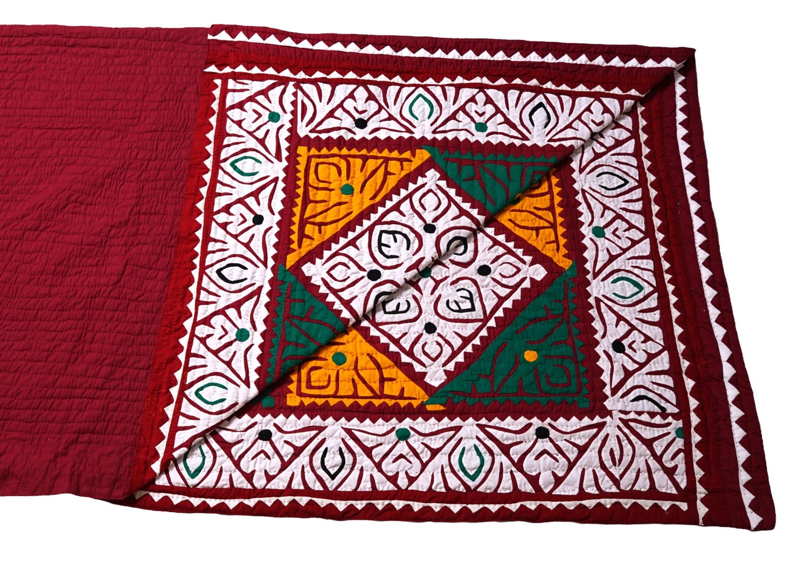 Applique Handmade Work, Comforter/blanket Throw, Bedspread, Coverlets ...