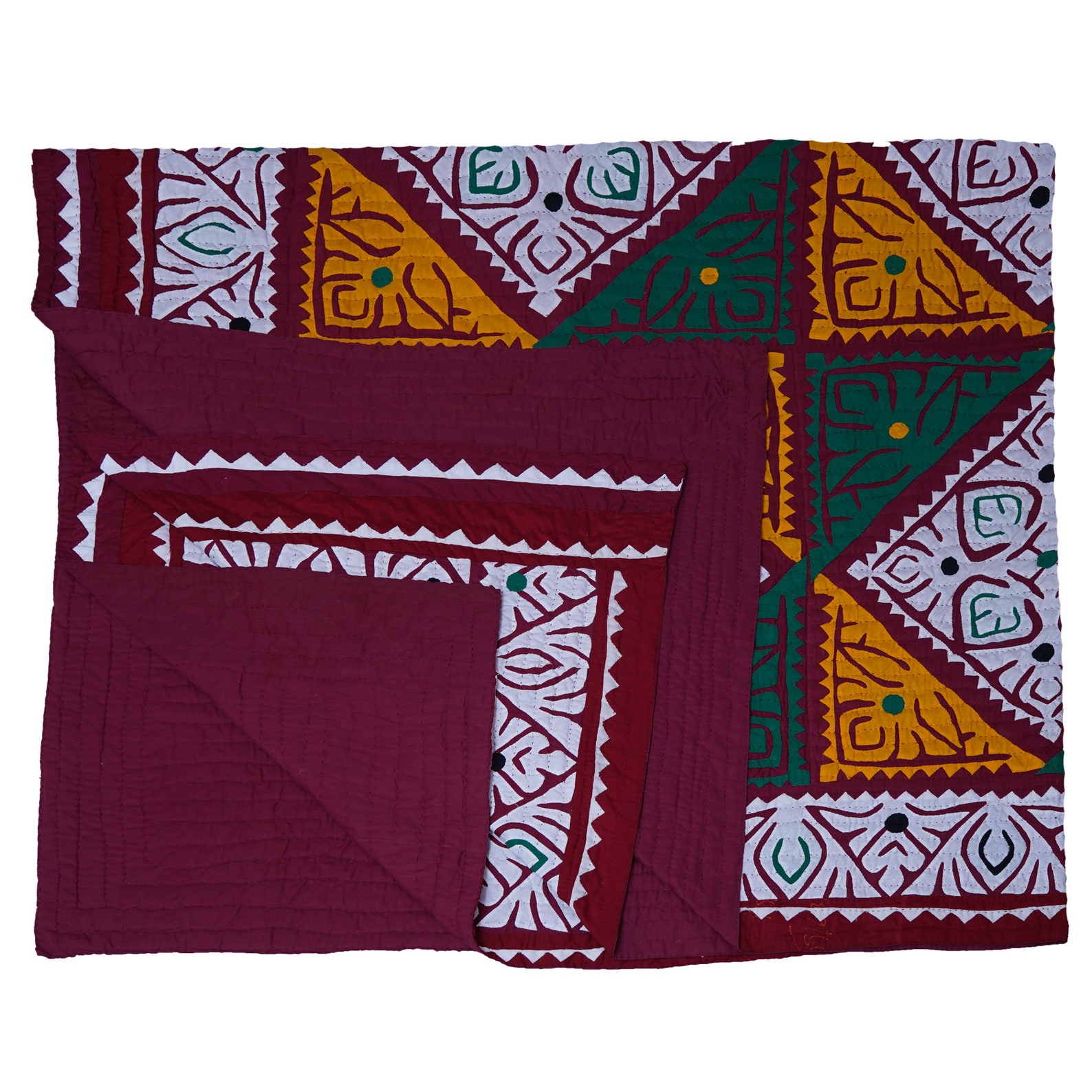 Applique Handmade Work, Comforter/blanket Throw, Bedspread, Coverlets ...