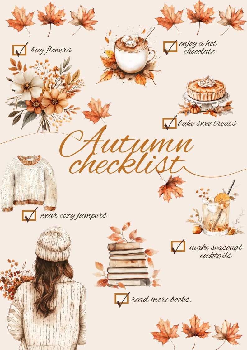 Autumn Self-care Checklist - Etsy