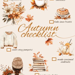 Autumn Self-care Checklist - Etsy