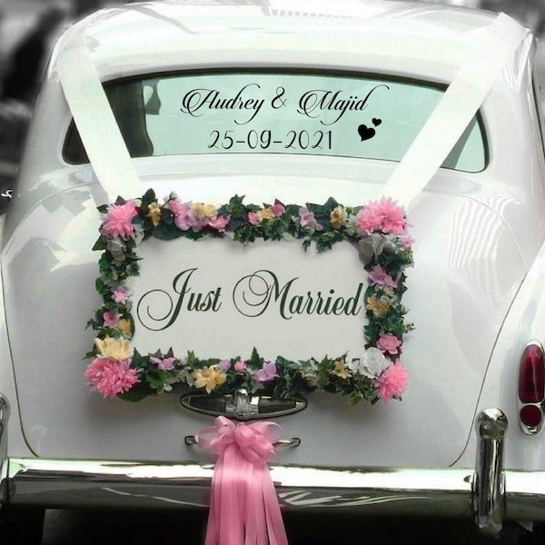 Buy Wedding Car Sticker Online In India - Etsy India