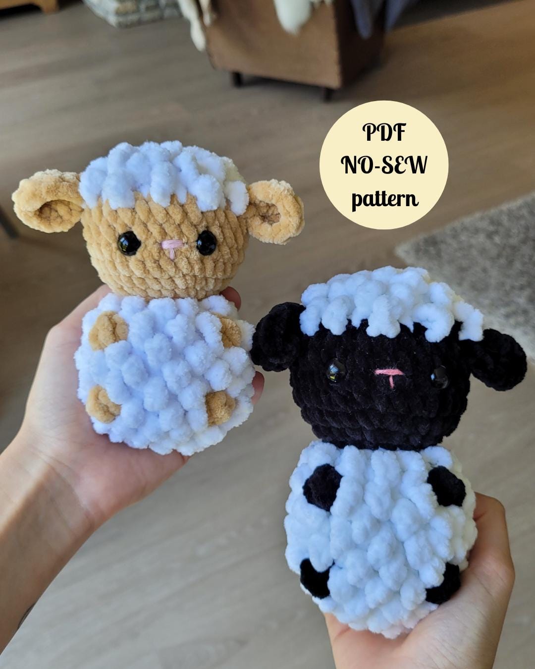 Crochet Pattern Woolly the Sheep (no-sew) - Etsy