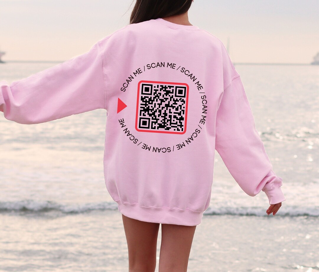 Qr Code, QR Code Sweater Instagram, Personalized QR Code Sweatshirt ... Qr Code, QR Code Sweater Instagram, Personalized QR Code Sweatshirt ...