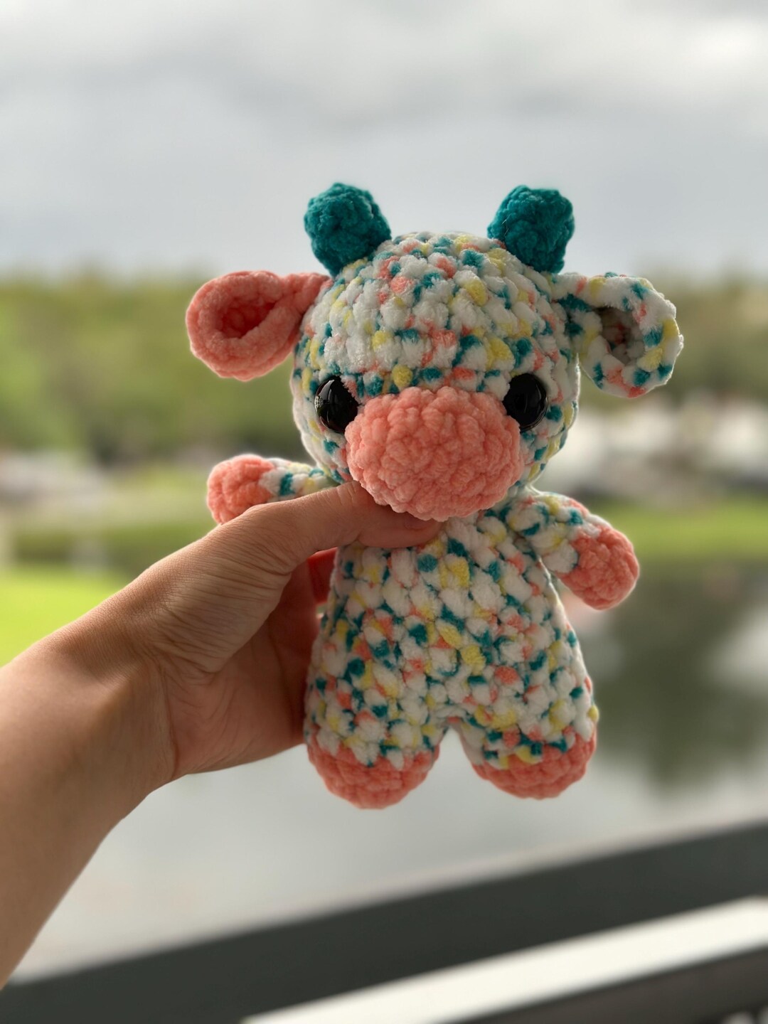Crochet Cow, Stuffed Animal Cow, Multicolored Cow, Gifts for Kids - Etsy