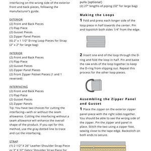 Bryn Zipper Bag PDF Sewing Pattern - Easy Sewing Pattern - Etsy