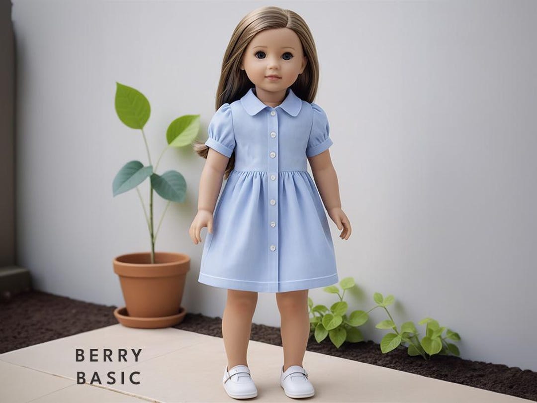 18" Doll - Neve Dress PDF Sewing Pattern (made for American Girl, Fits ...