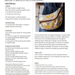 Esme Crossbody Sling Bag PDF Sewing Pattern 2 Sizes Easy Sewing Pattern - Etsy