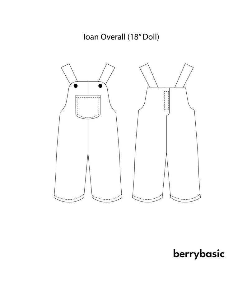 18" Doll - Ioan Overall PDF Sewing Pattern (made for American Girl ...