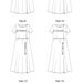 Hannah Dress PDF Sewing Pattern 4 Kinds of Paper A4, US Letter, A0 ...