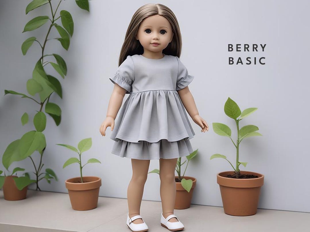 18" Doll - Estes Dress PDF Pattern (made for American Girl, Fits Our ...