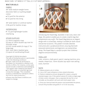 Powell Bag PDF Sewing Pattern (2 Sizes) - Easy Sewing Pattern - Etsy