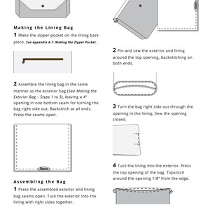 Renny Bag PDF Sewing Pattern (2 Sizes) - Easy Sewing Pattern - Etsy UK