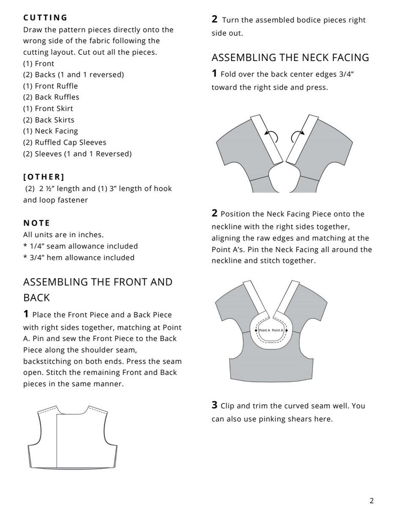18" Doll - Foley Dress PDF Sewing Pattern (made for American Girl, Fits ...