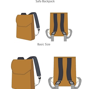 Safa Backpack PDF Sewing Pattern (2 Sizes) - Etsy