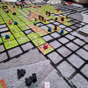 Carcassonne Tile Grids | (4x4) | Packs Available of 1,10,15,20| With or ...