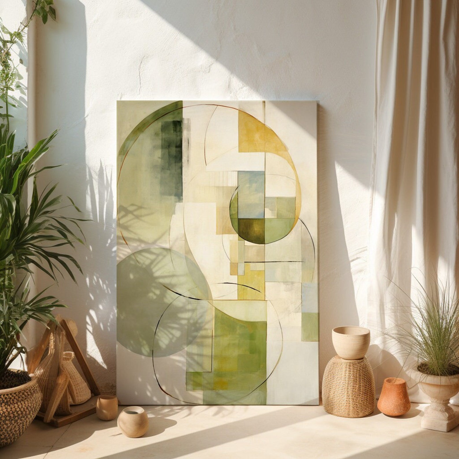 Abstract Wabi Sabi Painting Japandi Wall Art Wabi Sabi Interior Wall Decor Japandi Wabi Sabi ...