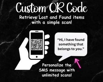 Lost-and-found QR Code Stickers Custom With Your Contact Details ...