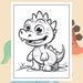 100 Easy Roar-tastic Fun: Dinosaur Coloring Pages for Toddlers Simple ...