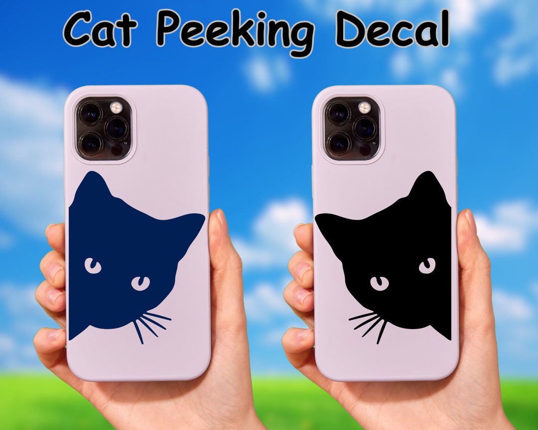 Cute Peek A Boo Cat Custom Decal for Car Van Truck Window or Bumper ...