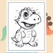 100 Easy Roar-tastic Fun: Dinosaur Coloring Pages for Toddlers Simple ...