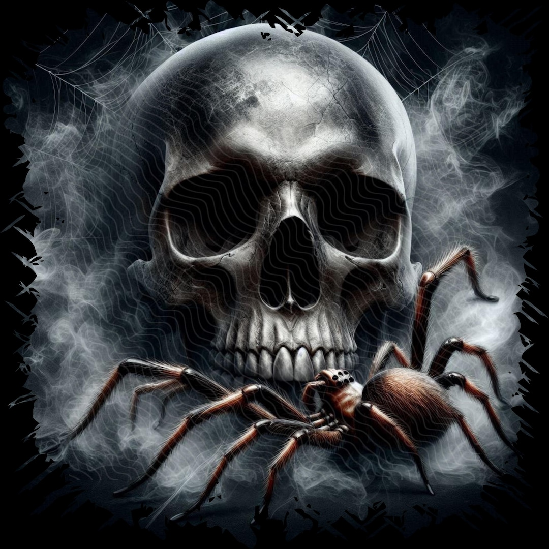 Spider Skull Version 2 PNG Only - Etsy
