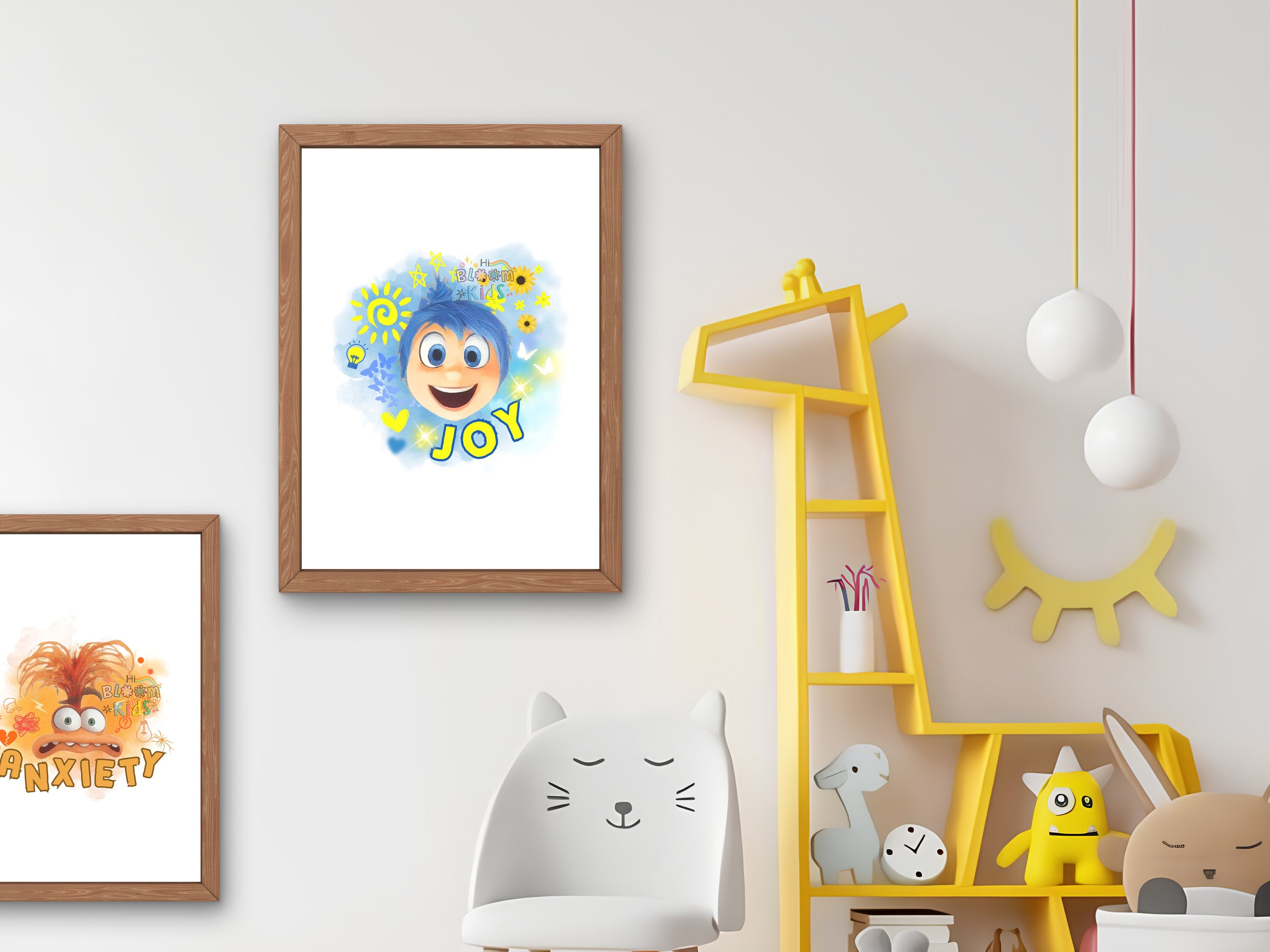 Bundle Set of 12 Inside Character Feelings Emotions Poster Color Pencil ...