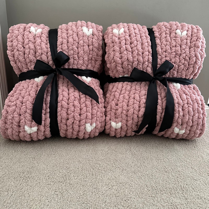 Hearts Blanket - Etsy