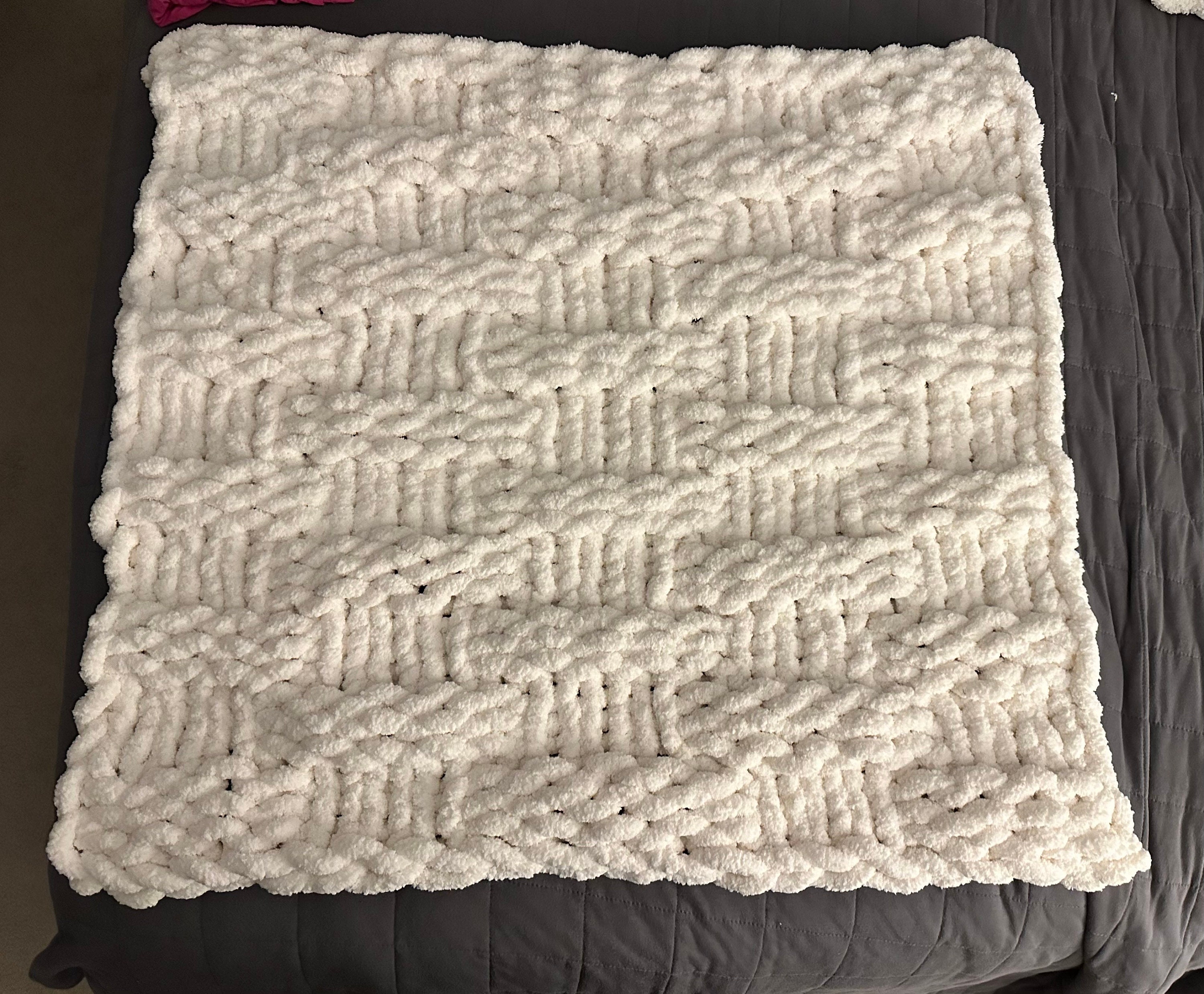 Chunky Knit Baby Blankets - Etsy