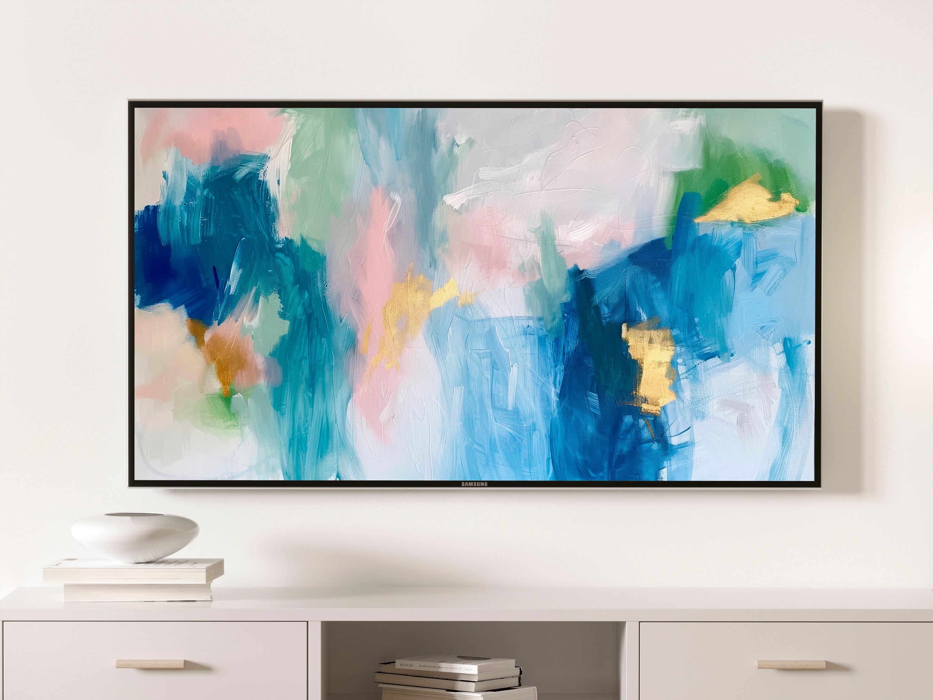 Samsung Frame TV Art | Lush Abstract Digital Painting | Modern Chic ...