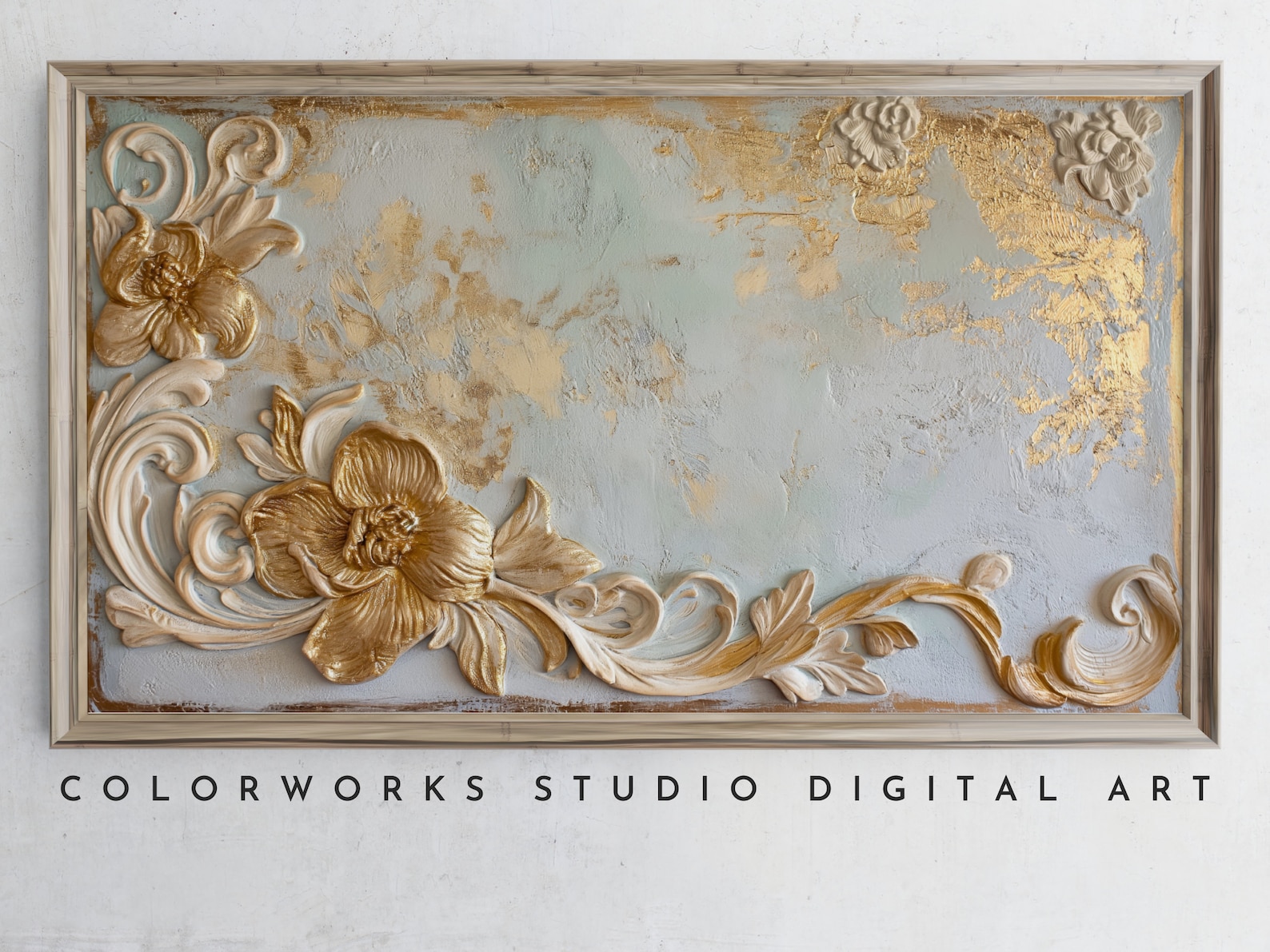 Samsung Frame TV Art | Vintage Gilded Shabby Chic Decor ...
