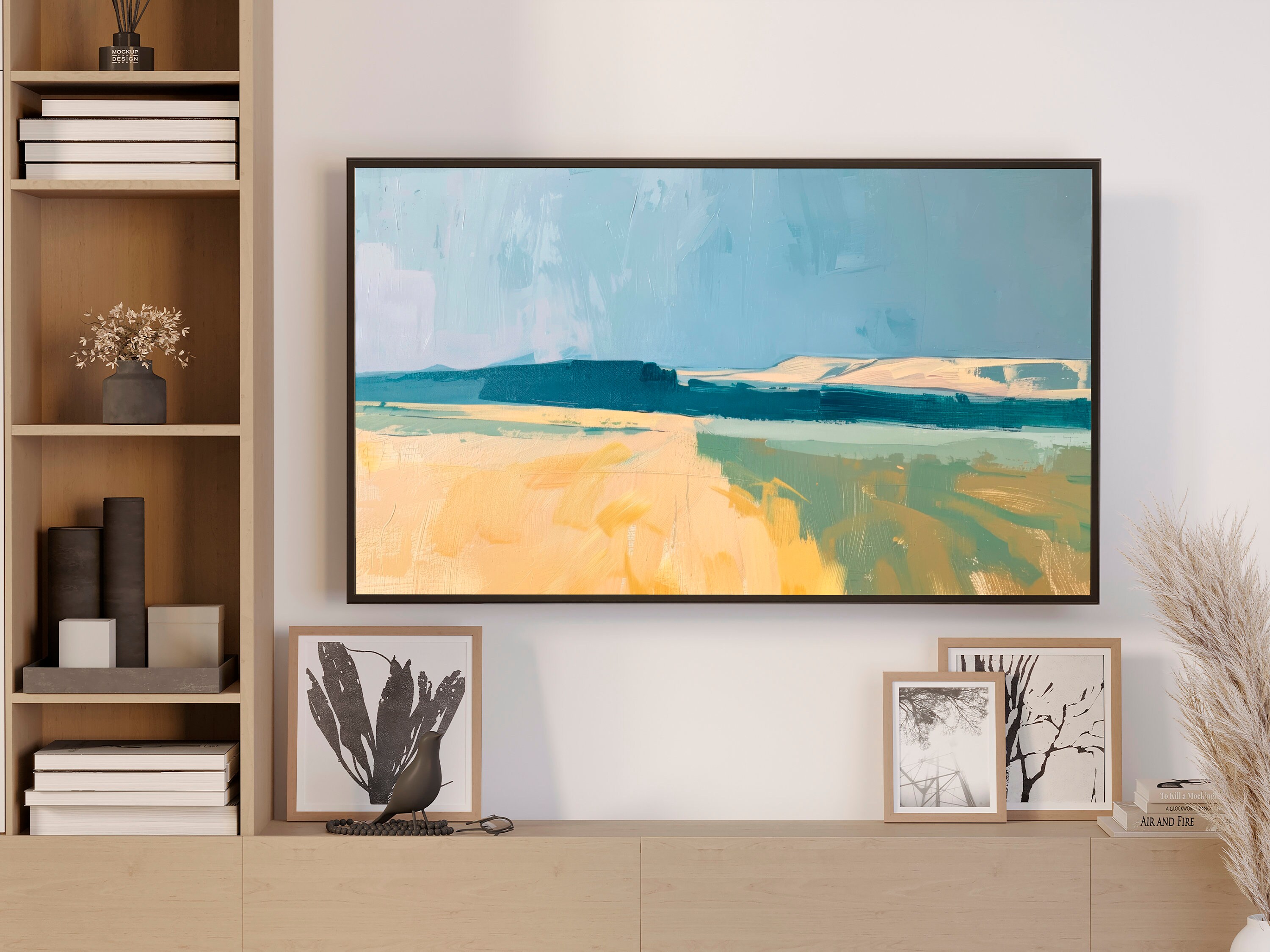 Samsung Frame TV Art - Modern Landscape Digital Oil Painting, Instant ...