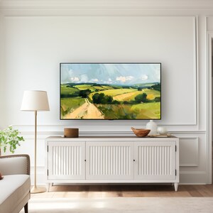 Samsung Frame TV Art - Modern Landscape Digital Oil Painting, Instant ...