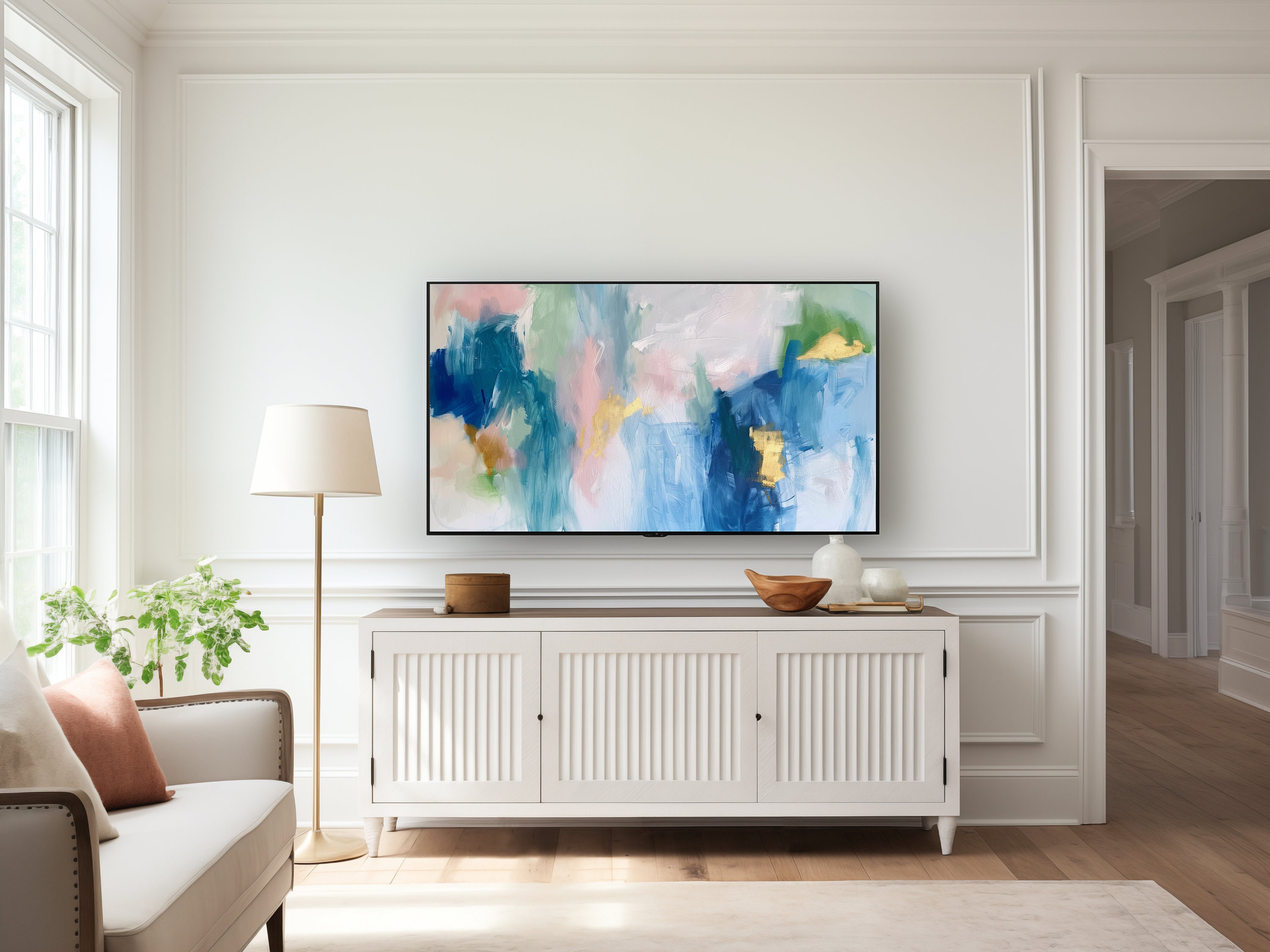 Samsung Frame TV Art | Lush Abstract Digital Painting | Modern Chic ...
