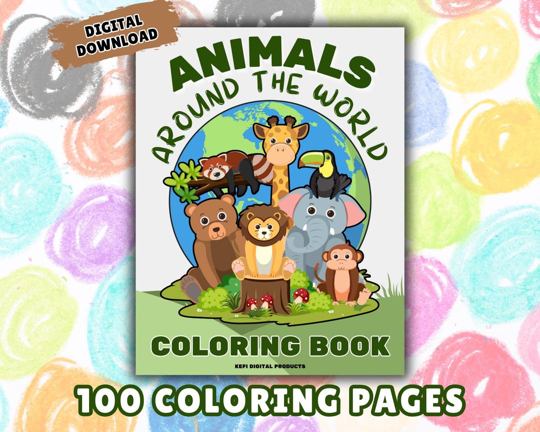 Printable Animal Coloring Book, Animals Coloring Book Printable ...