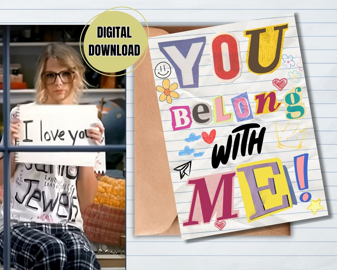 Taylor Swift Card, Printable Valentine's Card, Valentine's Day Card ...