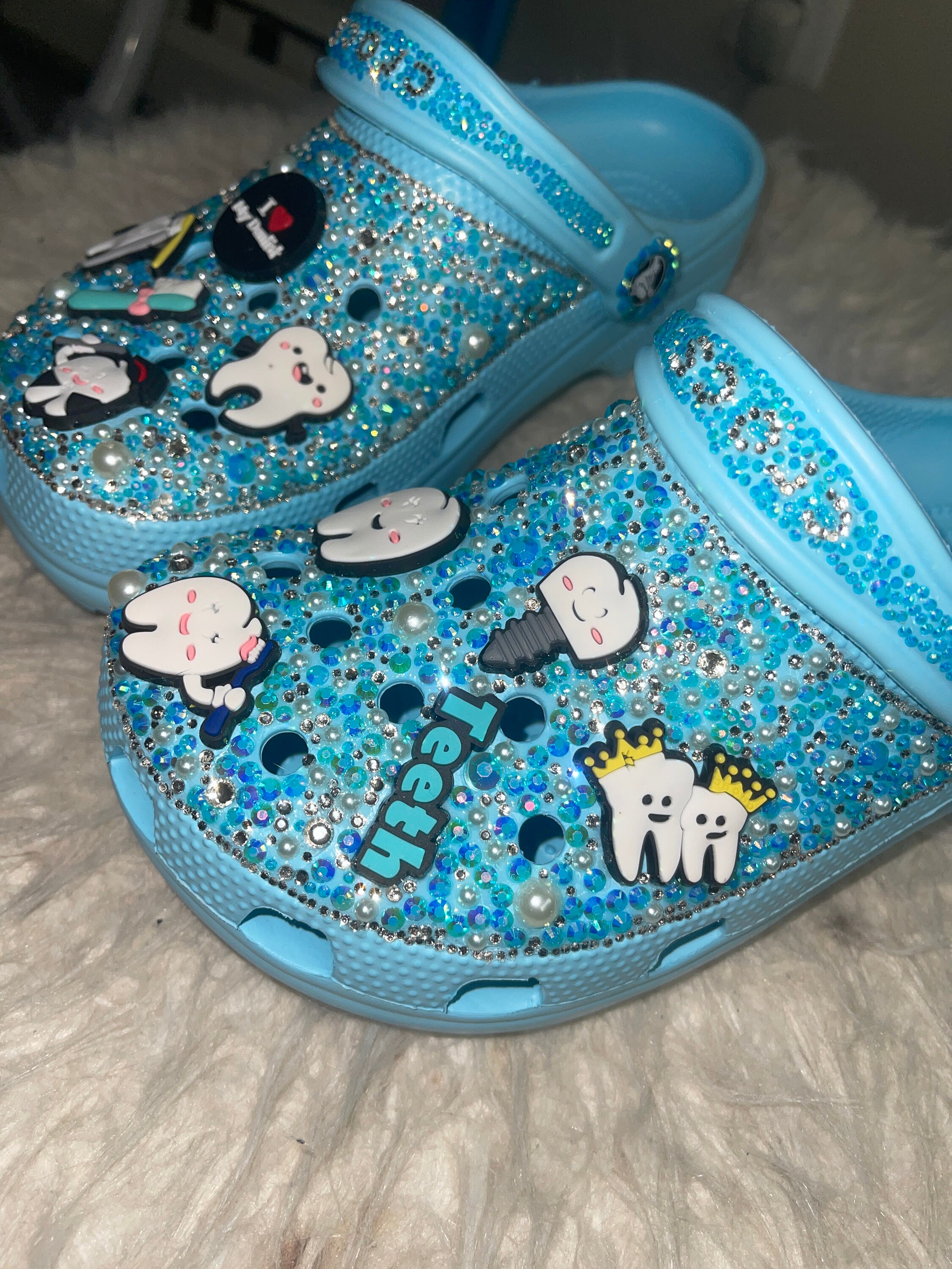 CUSTOM BLING CROCS - Etsy